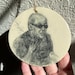 Man Smoking Cigarette Figure Drawing Ceramic Wall Hanging Gallery Wall ...