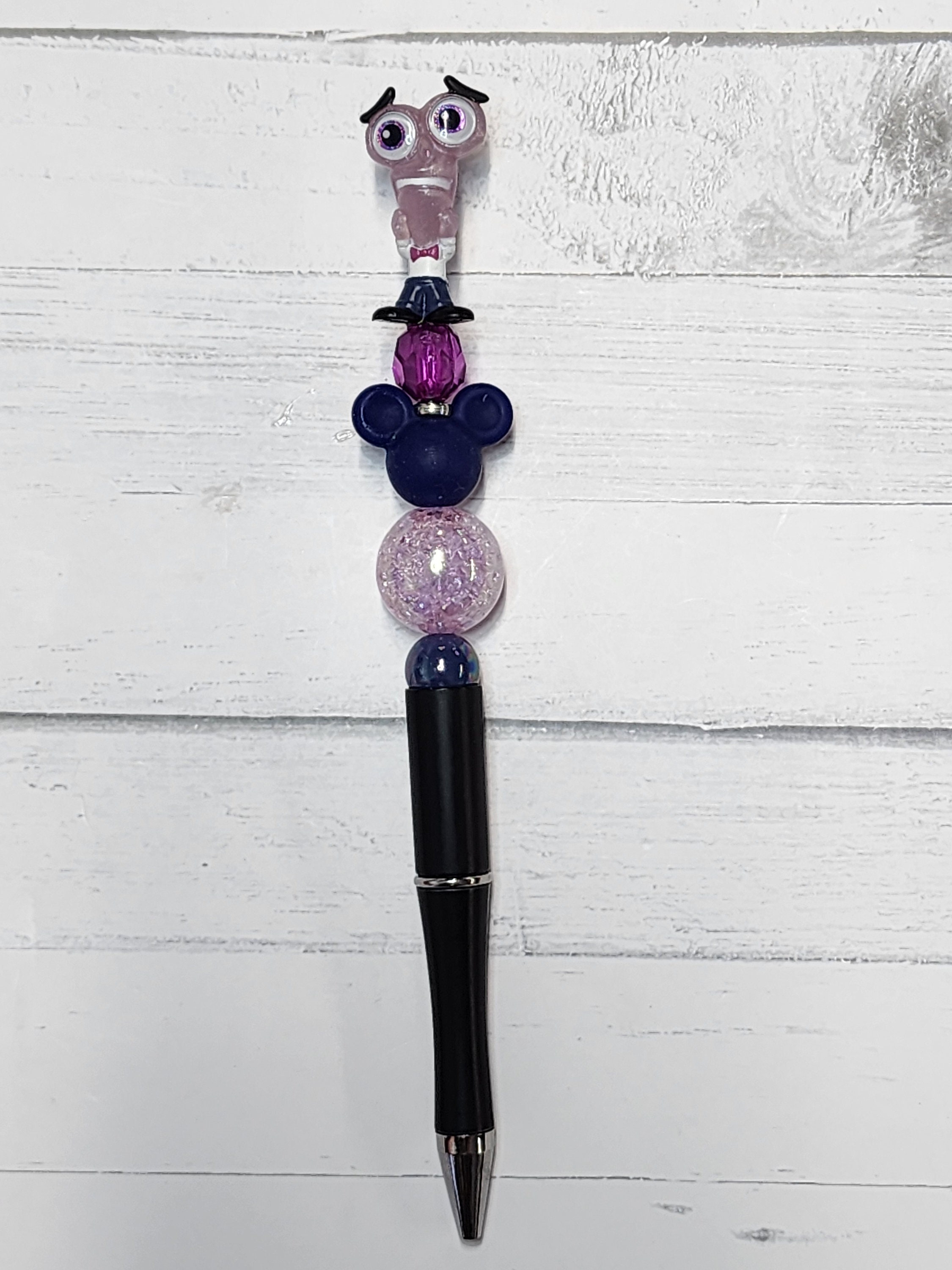 Inside Out Inspired Doorable Pen, Joy, Anger, Fear, Disgust, Beaded ...