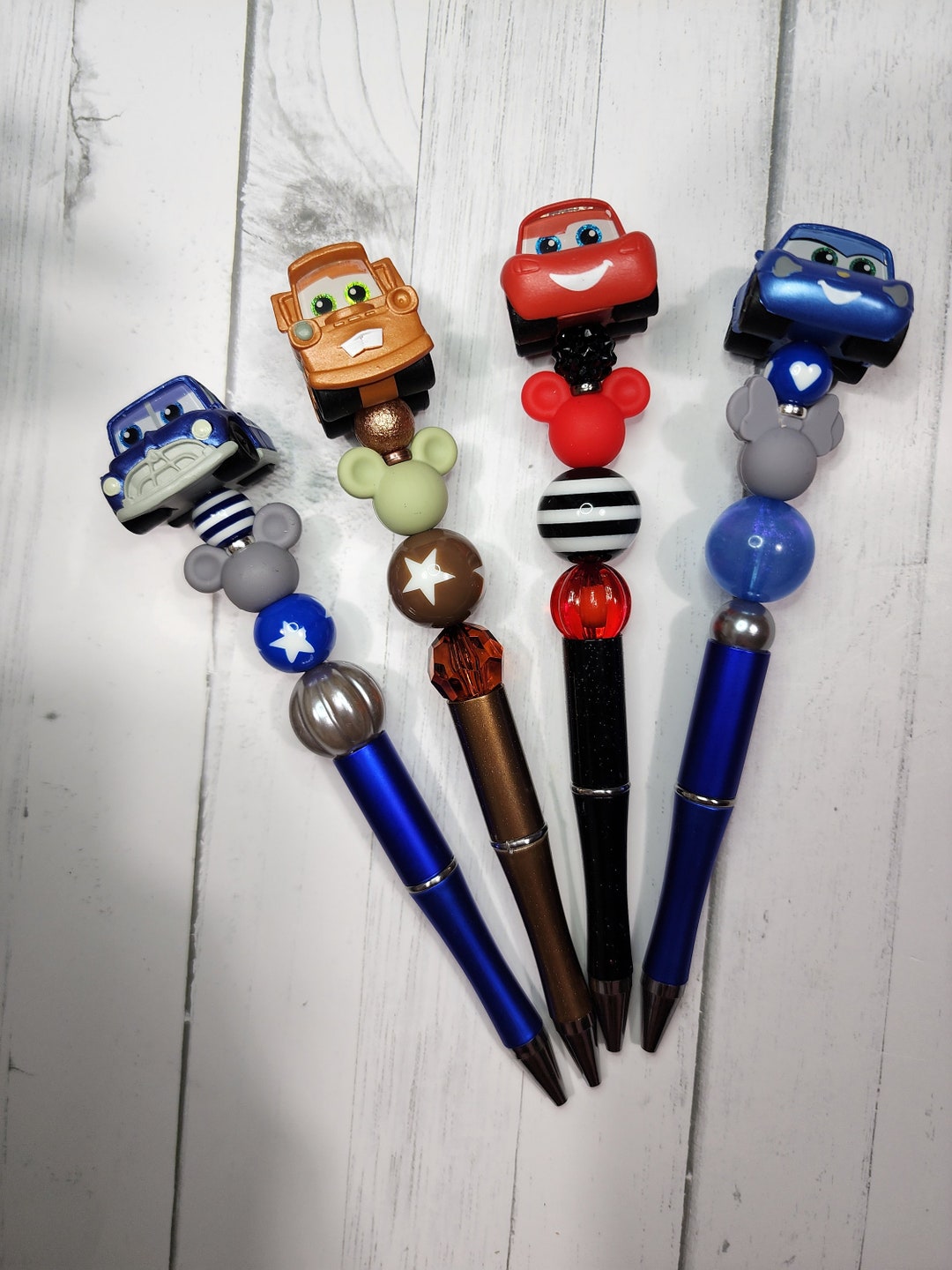 Cars Inspired Doorable Pen, Lightning Mcqueen, Mater, Doc Hudson, Sally ...