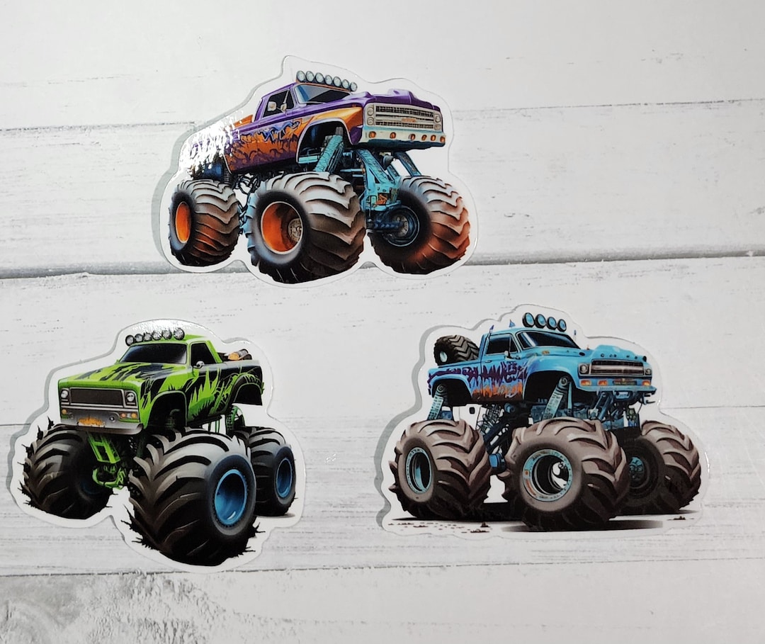 Monster Truck Stickers, Truck Stickers, Monster Madness, Monster Truck ...