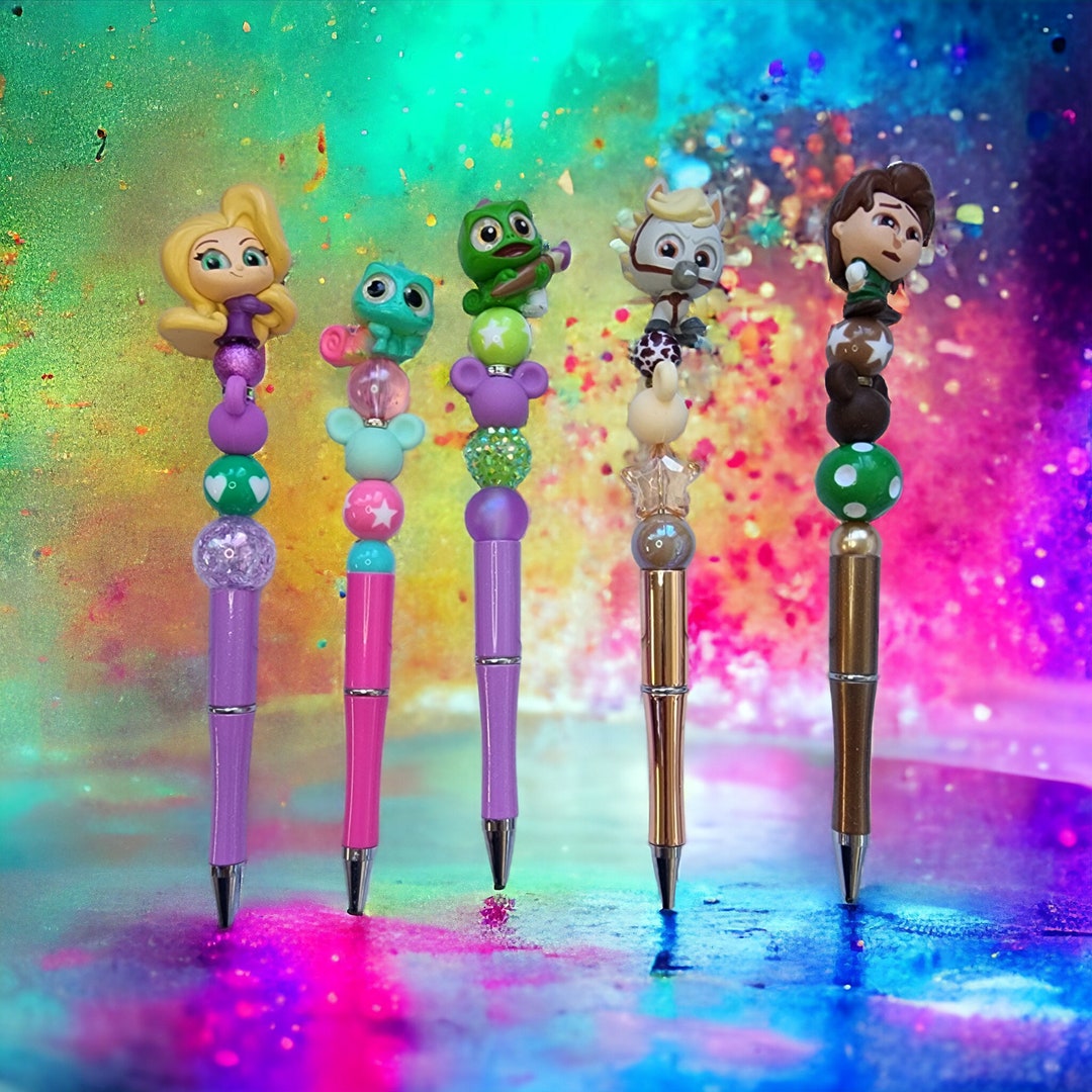 Tangled Inspired Doorable Pen, Rapunzel Pen, Flynn Ryder, Pascal - Etsy