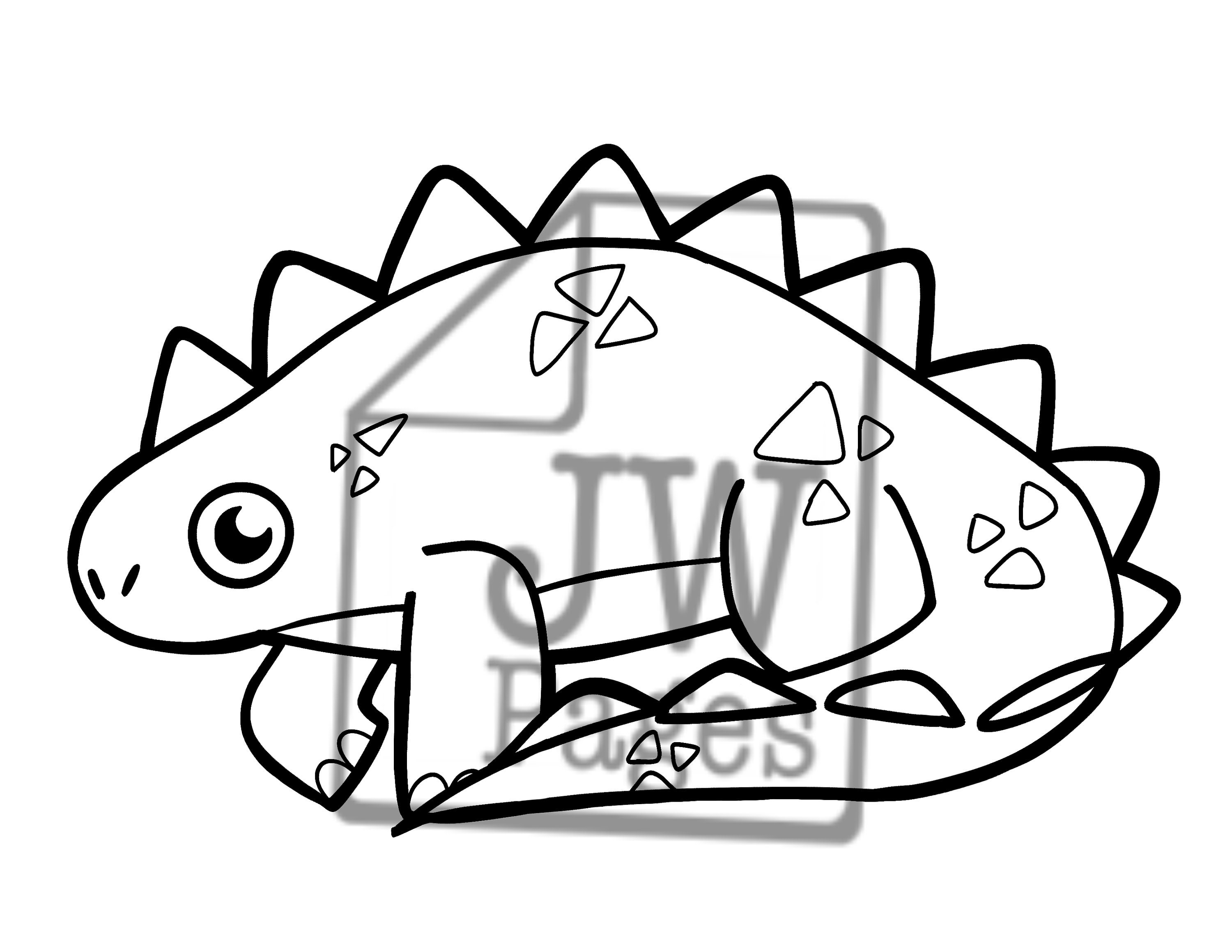 Stego Coloring Page - Etsy