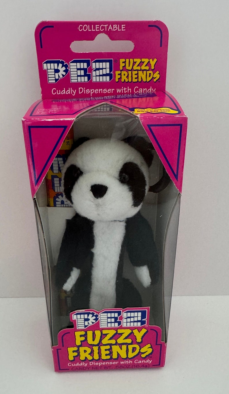 PEZ Fuzzy Friends Bear Series Set of 4 With Backpack Clip - Retired - Etsy