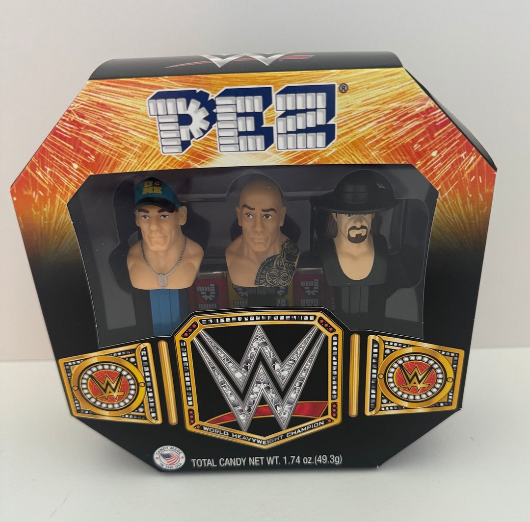 PEZ WWE WWF Championship Belt Set With Dispensers and Candy - Etsy