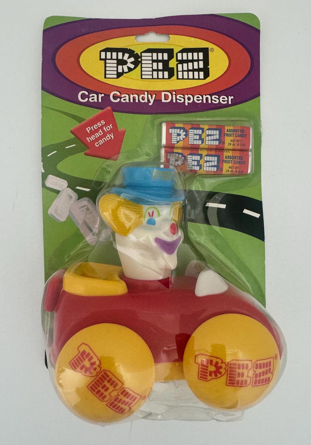 PEZ 1999 Peter the Clown Car Dispenser and Candy - Etsy