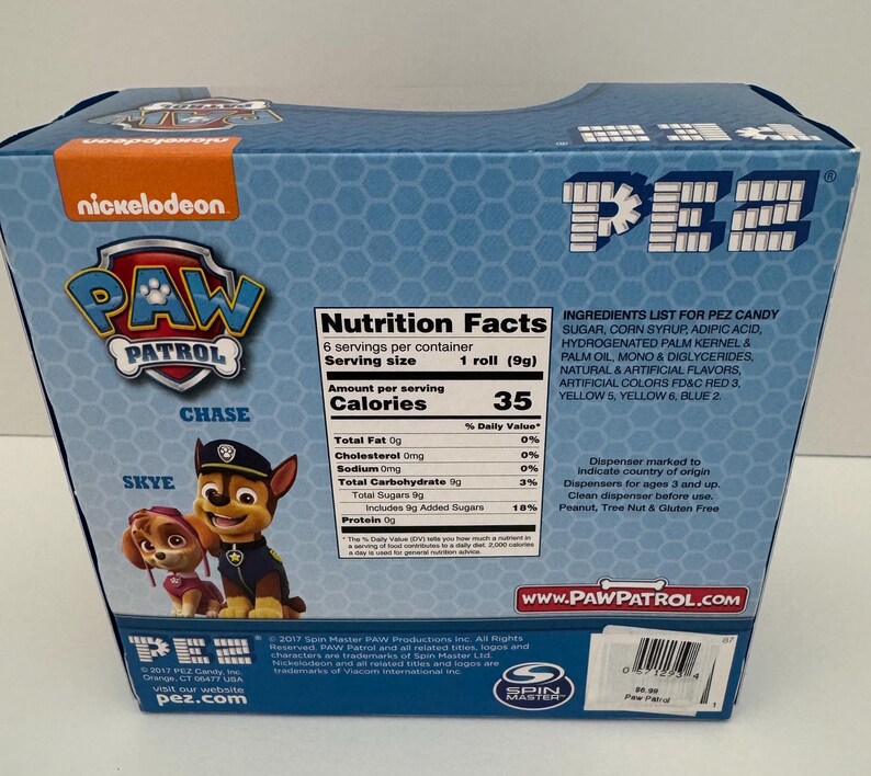 PEZ Nickelodeon PAW Patrol Twin Pack Gift Set With Candy - Etsy
