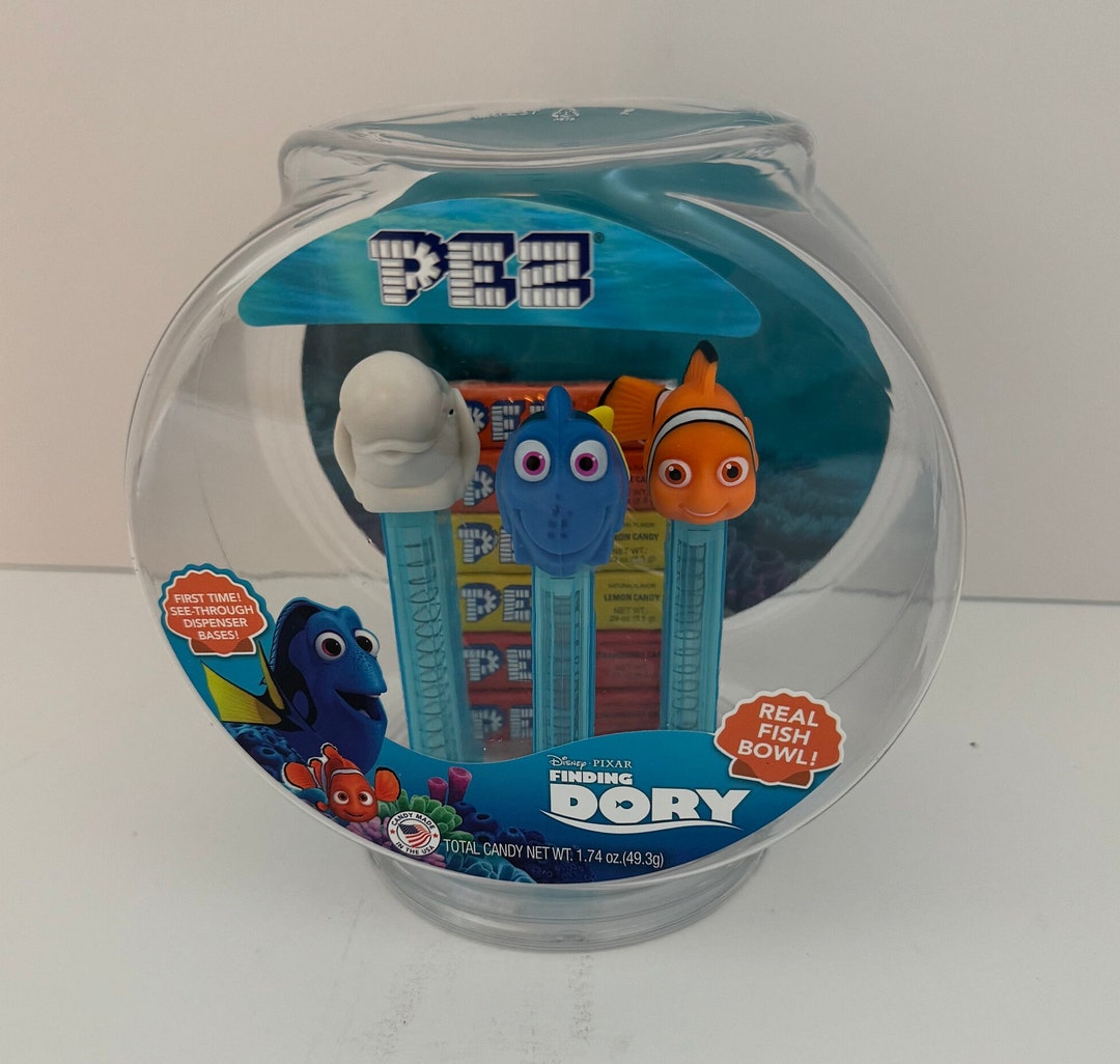 PEZ Disney Pixar "finding Dory" Real Fish Bowl With 3 Dispensers and ...