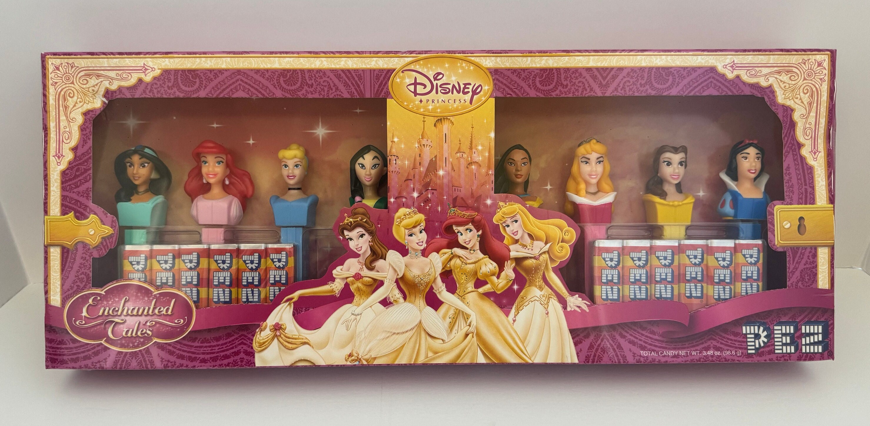 PEZ Disney Enchanted Tales Princess Collector's Set of 8 Dispensers With Candy - Etsy