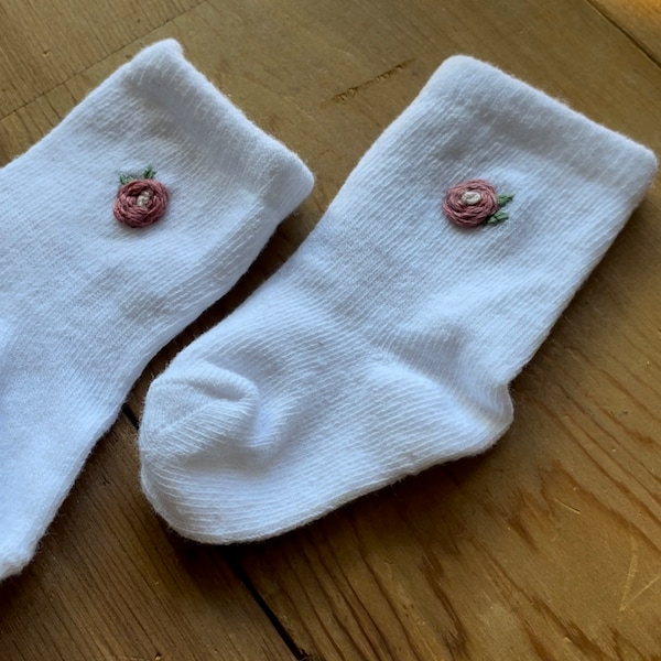 Embroidered Socks - Etsy
