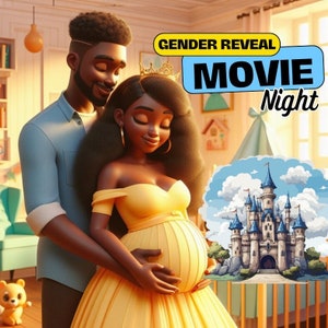 Gender Reveal Video Announcement Gender Reveal Movie Party Gender ...