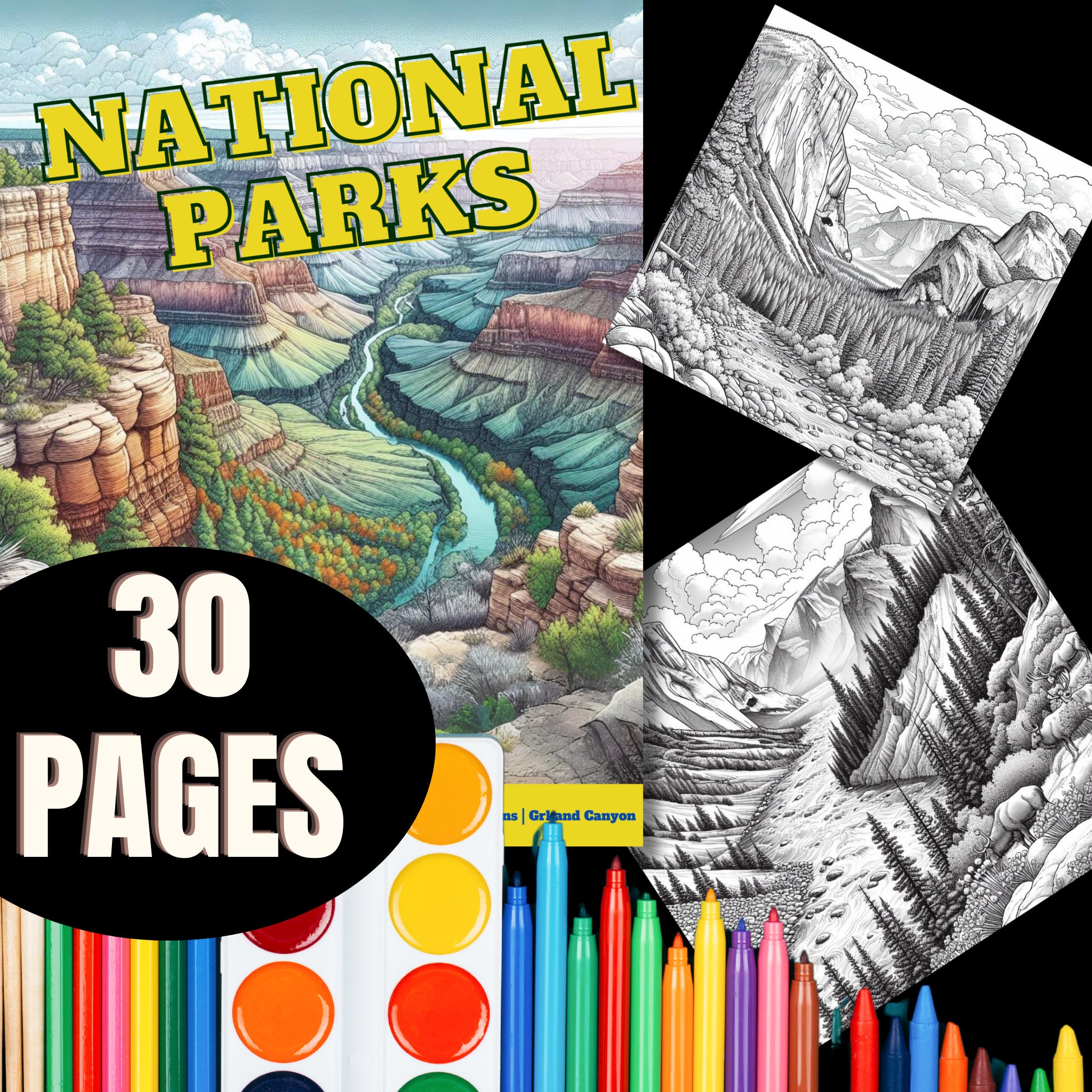 Printable Coloring Book | Adult & Kids Sheets |instant Download ...