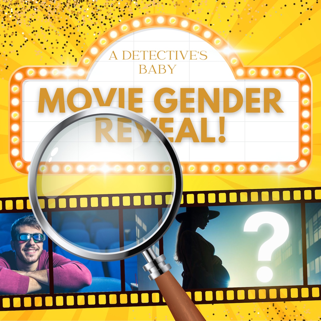 Gender Reveal Video Announcement Gender Reveal Movie Party Gender ...