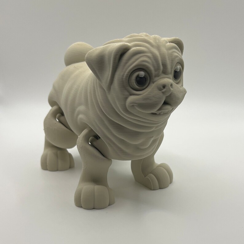 3D Printed Articulated Dog | Pitbull/staffordshire Terrier, Pug, Corgi ...