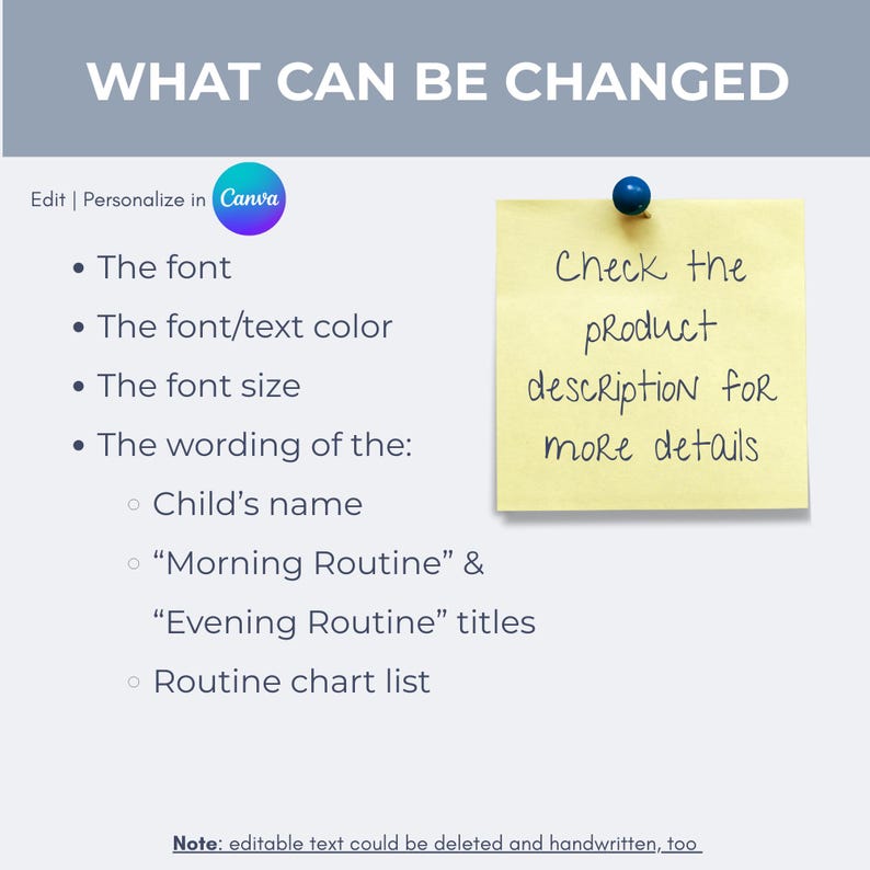 Editable Kids Daily Routine Chart: Morning and Bedtime Checklist Pink ...