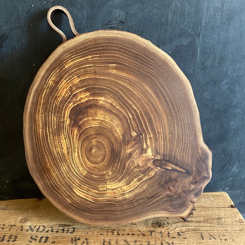 Round Wood Cutting Board - Etsy