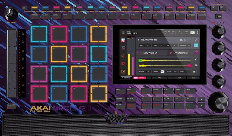 Akai MPC Liive 3 PURPLE Skin, Durable High Quality Beautiful Colors ...