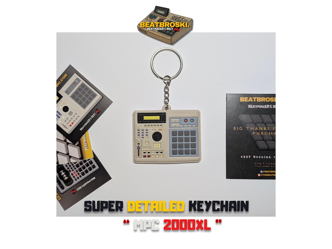 MPC 2000XL KEYCHAIN Keyring PVC 2D 3D Classic Sampler Mpc 2000 Xl ...