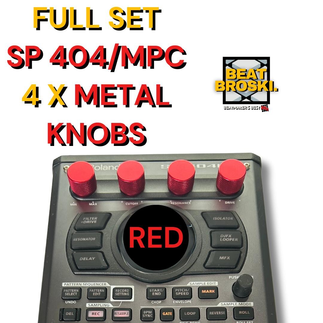 Full Set of 4 Metal Knobs for SP 404MK2 / MPC Live 1 and 2/ One / X ...