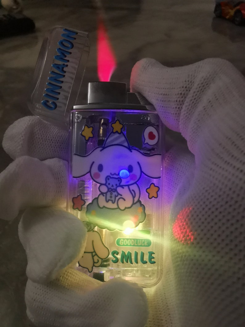 Good Luck Smile Cinnamon Led Flashing Refillable and Reusable Gas ...
