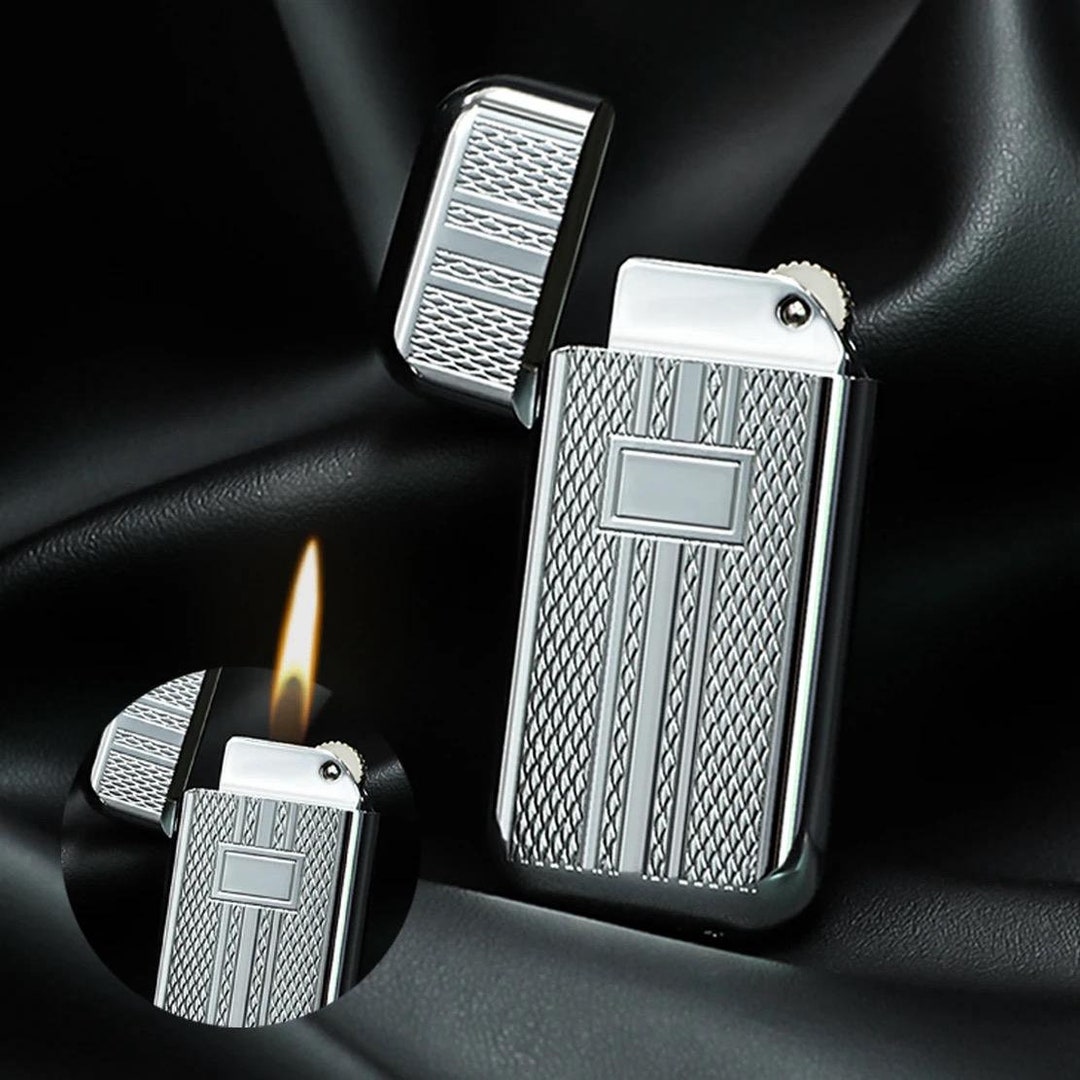 Mini Metal Soft Flame Cigarette Lighter Refillable & Reuseable - Etsy