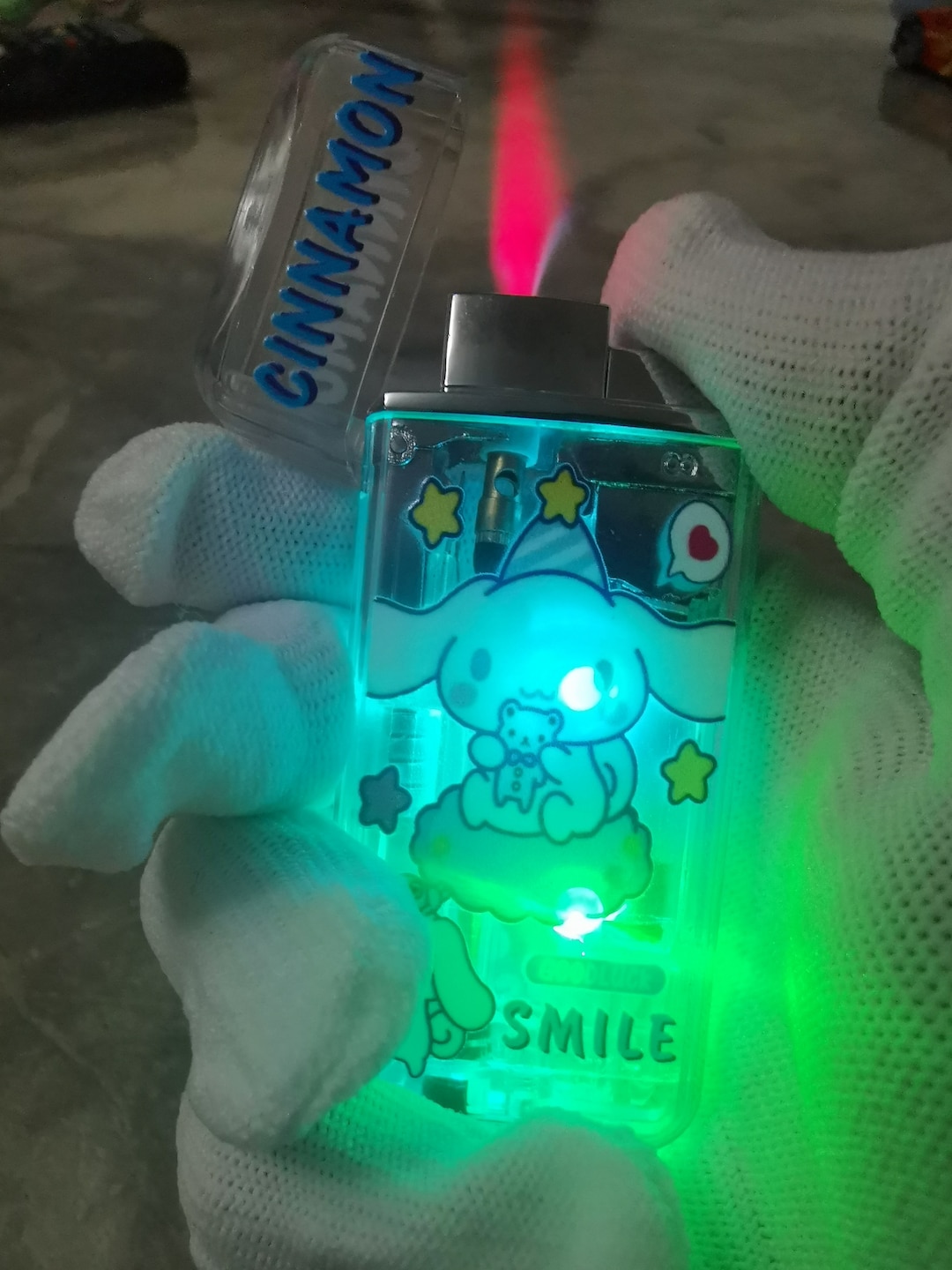 Good Luck Smile Cinnamon Led Flashing Refillable and Reusable Gas ...