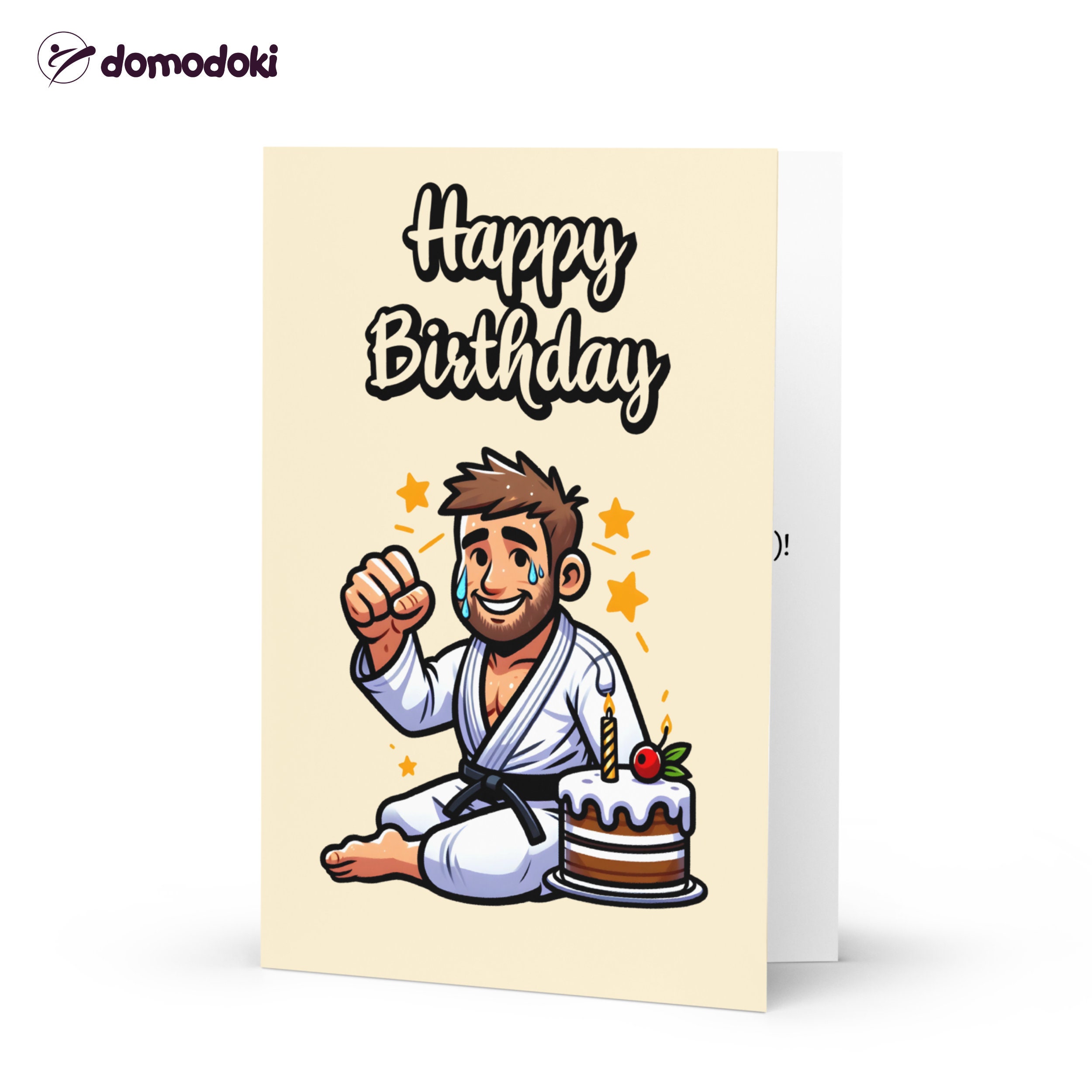Funny Birthday Card, Jiu Jitsu Greeting, MMA Card, Gift for Him, BJJ ...