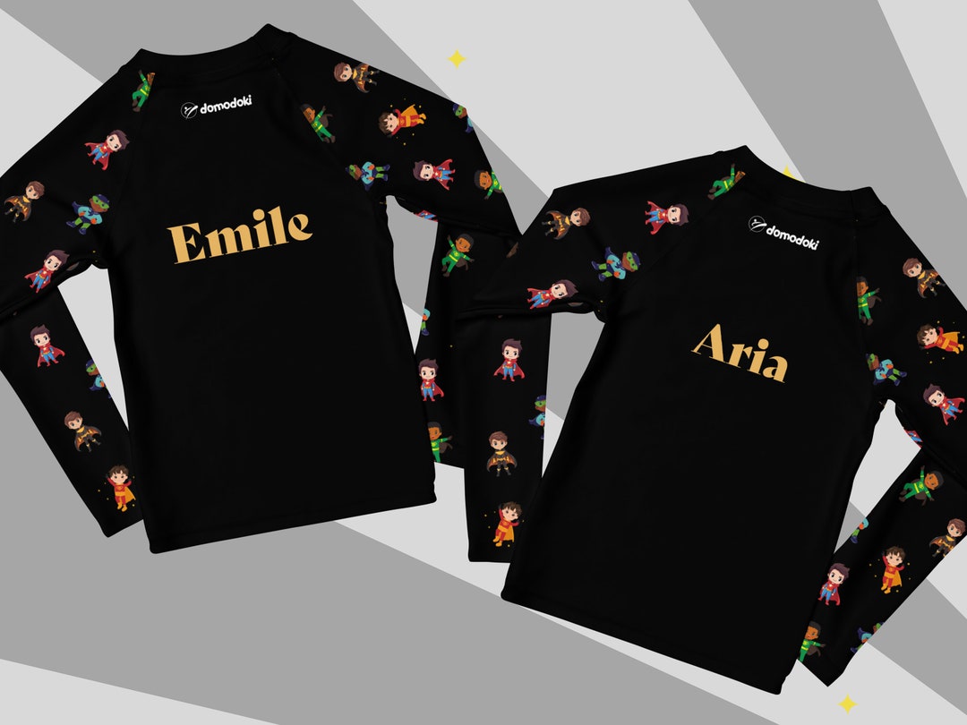 Custom BJJ Rash Guard, Personalized Name Jiu Jitsu Rash Guard ...