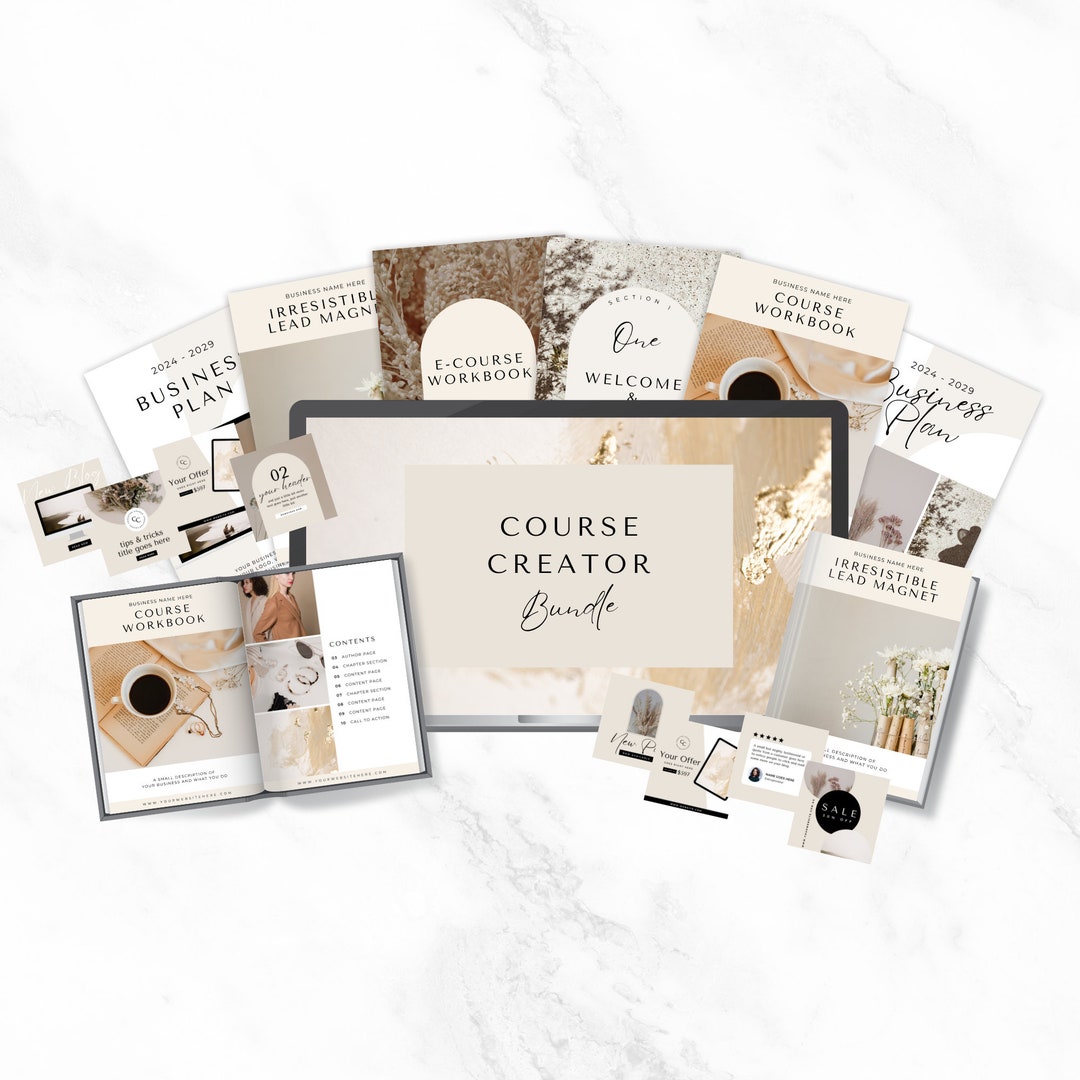 Course Templates for Businesses Course Creator Course Canva Template ...