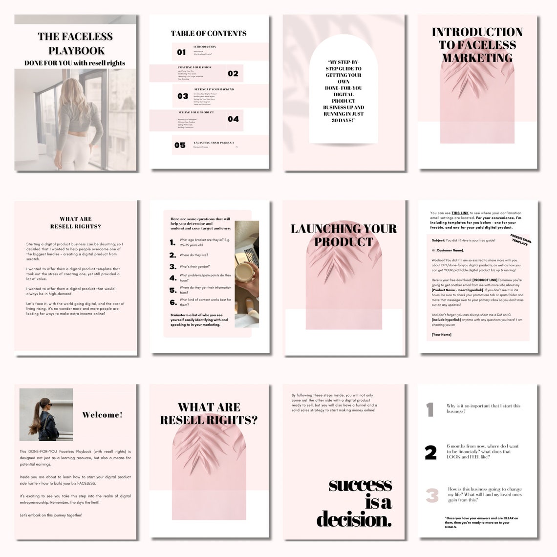 Faceless Digital Marketing Playbook Digital Product Playbook How to ...