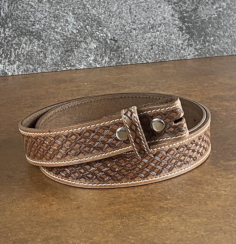 Tooled Western Floral Engraved Leather Belt 100% Genuine Full Grain ...