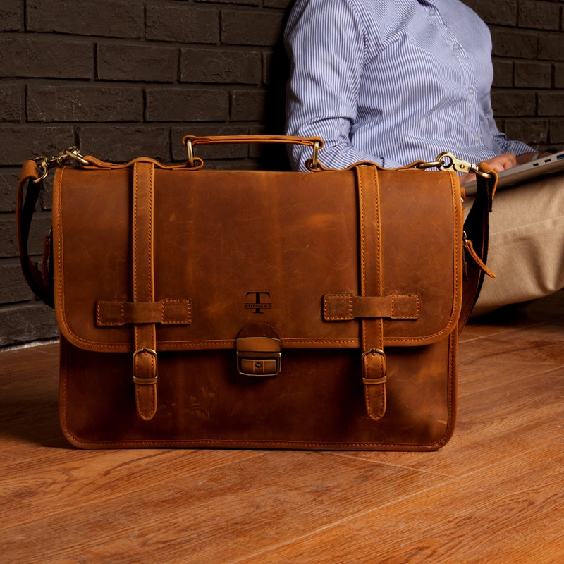 Mens Leather Satchel - Etsy