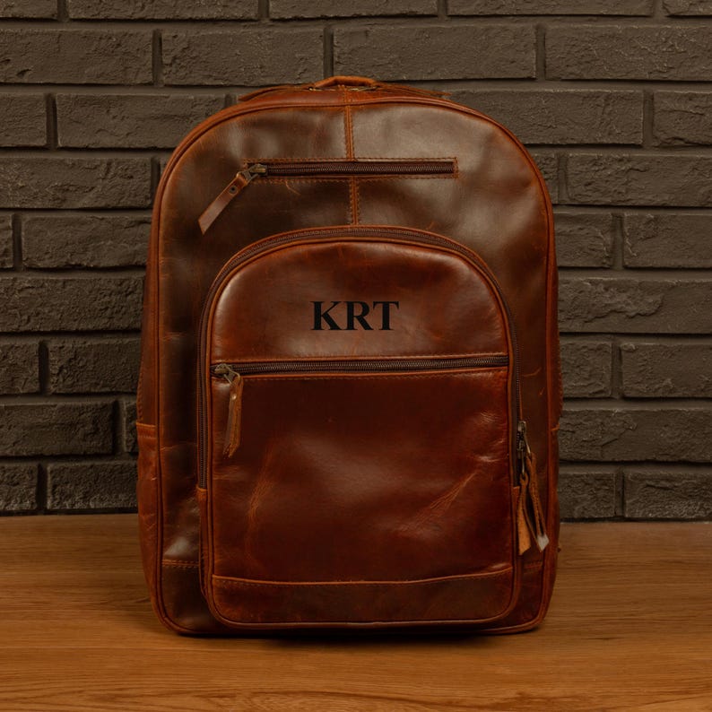 Vintage Leather Backpack, Brown Leather Backpack, Rucksack ...