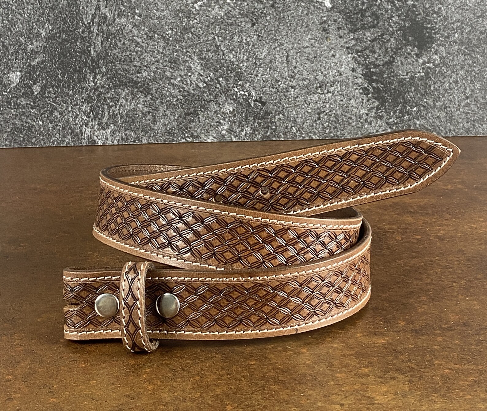 Tooled Western Floral Engraved Leather Belt 100% Genuine Full Grain ...