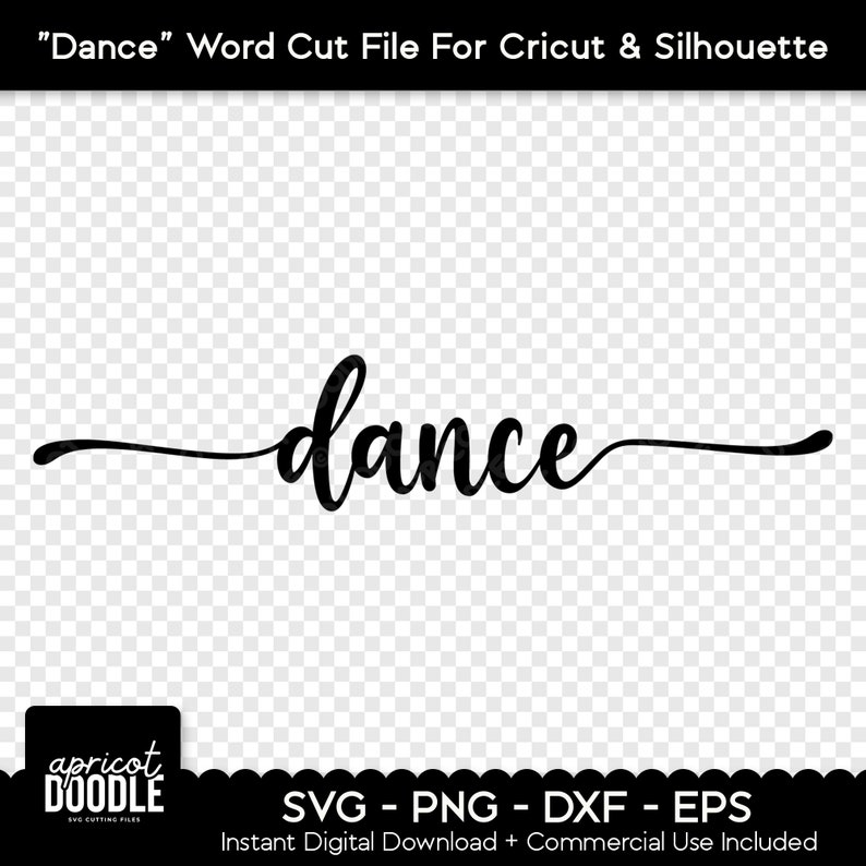 Dancer SVG Cut File, Word Vector Clipart, Dancer Silhouette, Cute Gift ...
