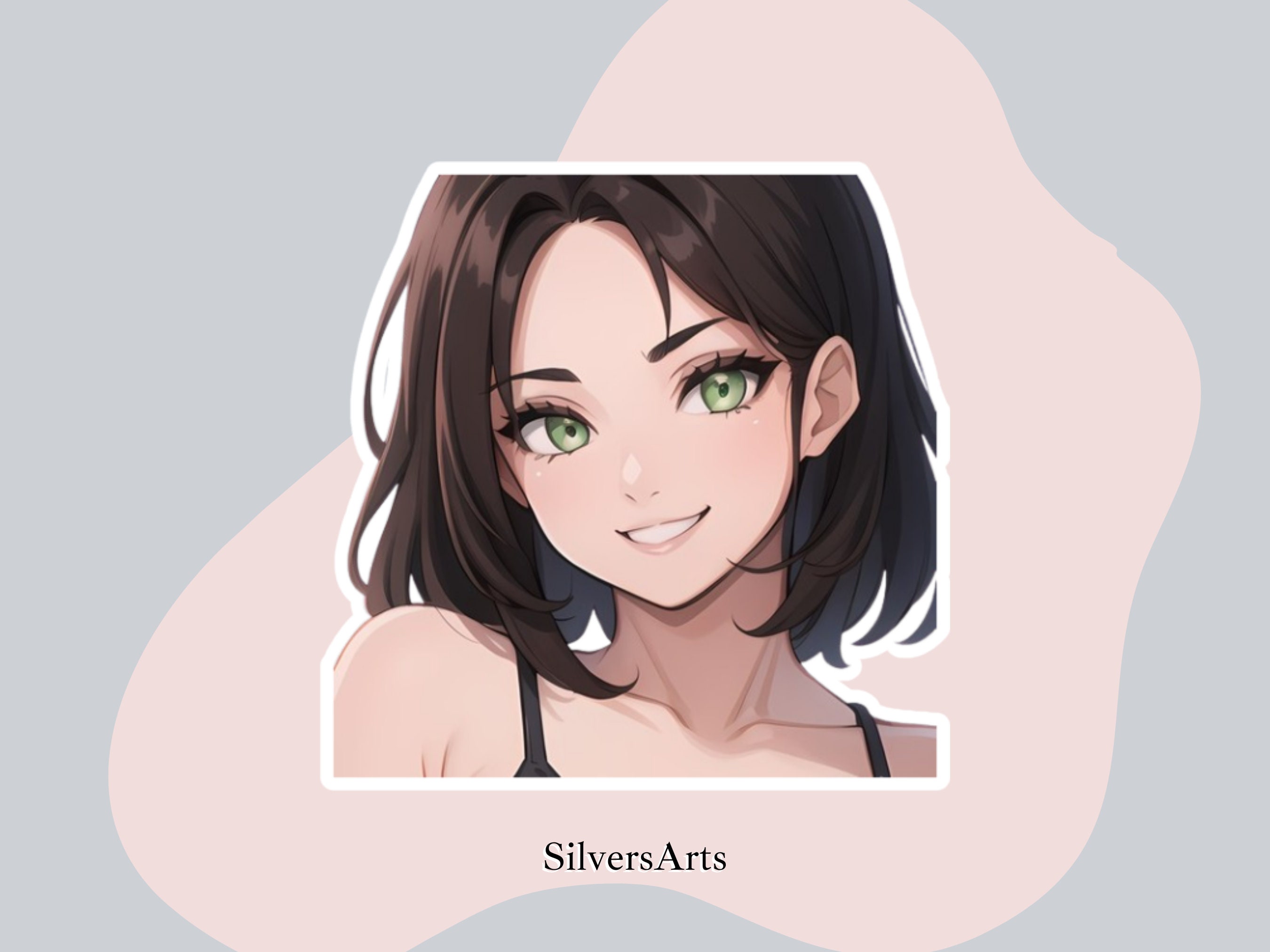 Original Anime Girls Stickers Cute Anime Stickers Kawaii Waifu Sticker ...