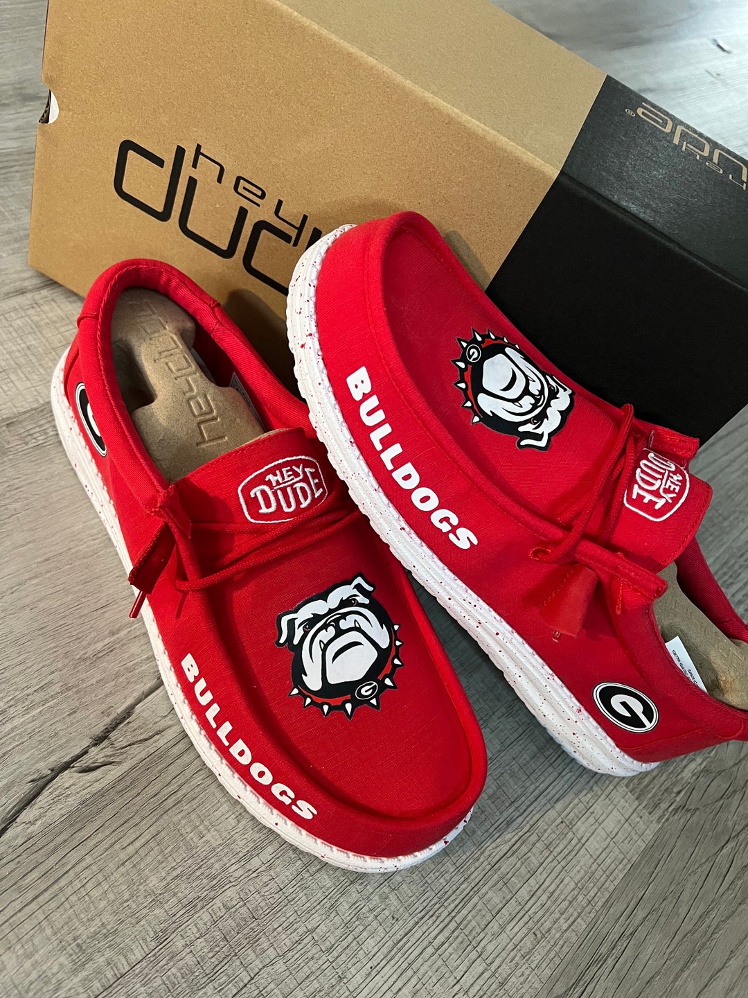 Custom UGA Bulldawg Heydudes - Etsy