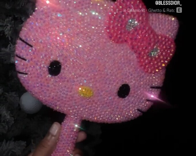 Hello Kitty Bedazzled Mirror - Etsy
