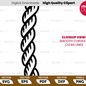 Detailed Rope Border. Original Design High Quality, Cut or Print ...