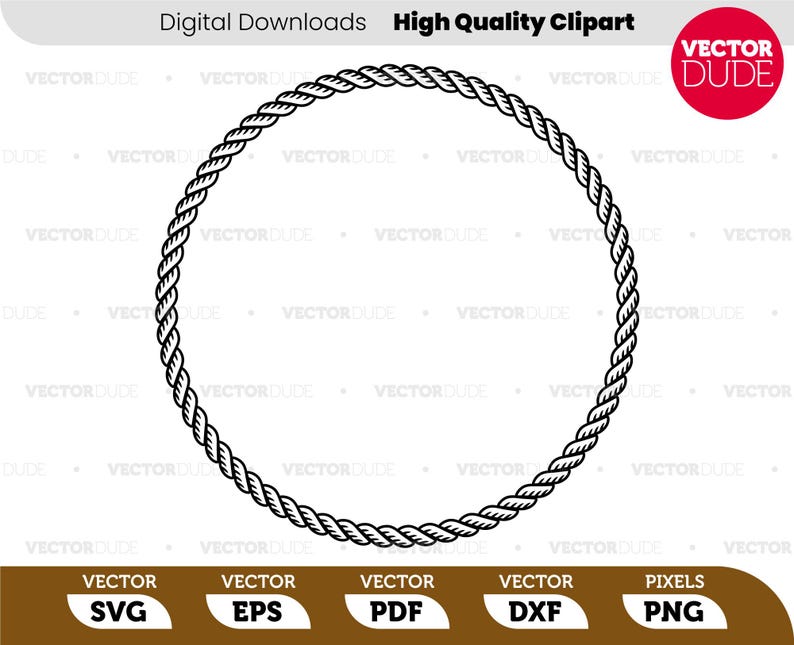 Detailed Rope Border. Original Design High Quality, Cut or Print ...