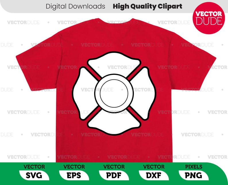 Maltese Cross for Fire Department Logos - Blank Template - High Quality ...