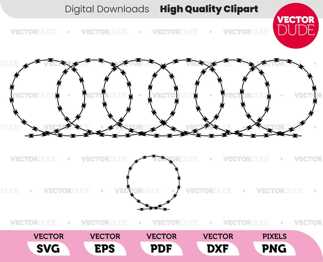 Looped Circle Razor Wire Concertina Wire Barbed Wire Border and Single ...