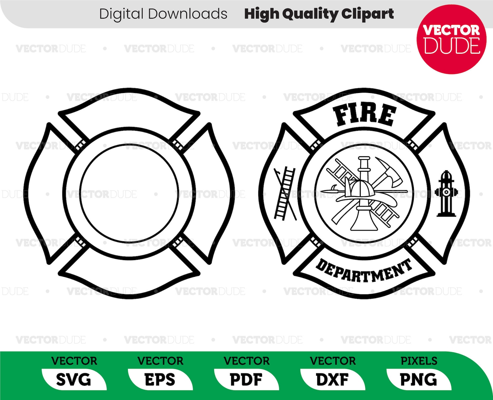 Maltese Cross for Fire Department Logos - High Quality, Cricut Cut ...