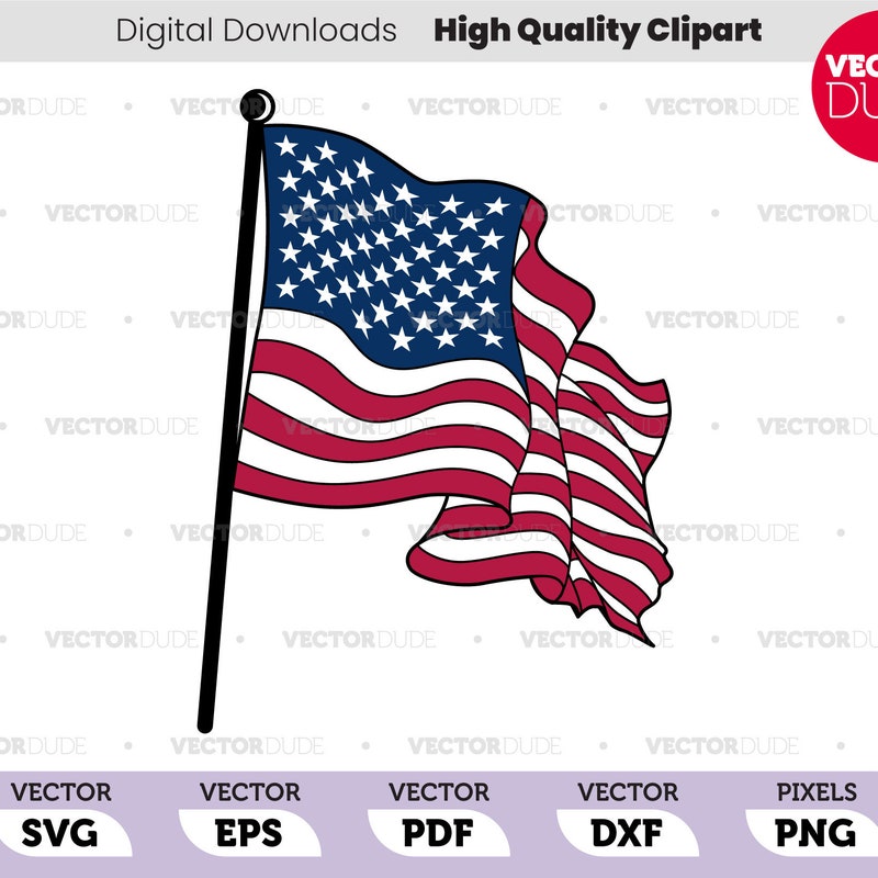 American Flag Wave Image - Etsy