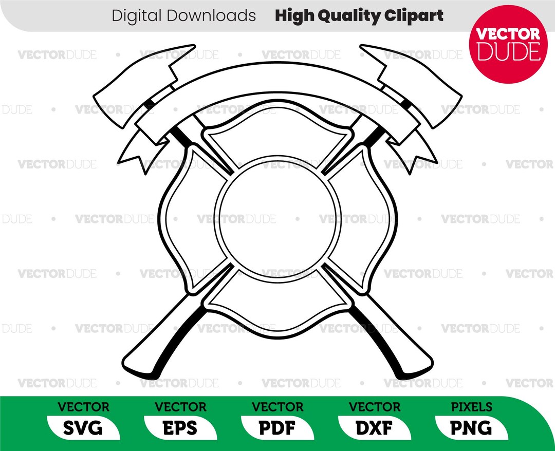 Maltese Cross Template for Fire Department Logos - High Quality, Cricut ...