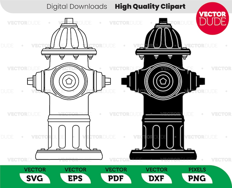Original Design Fire Hydrant Vector, High Quality, Cricut Cut, Vector ...