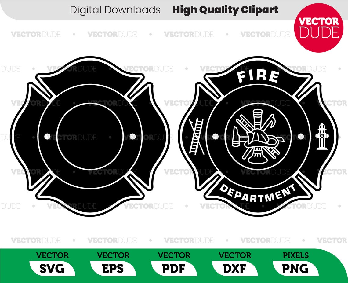 Maltese Cross for Fire Department Logos - High Quality, Cricut Cut ...