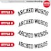 Custom Arched Curved Letters in 4 Choices of Styles & 6 Formats [svg ...