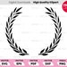 Decorative Laurel Wreath Leaf Design Cut or Print, Vector Clipart [ Svg ...