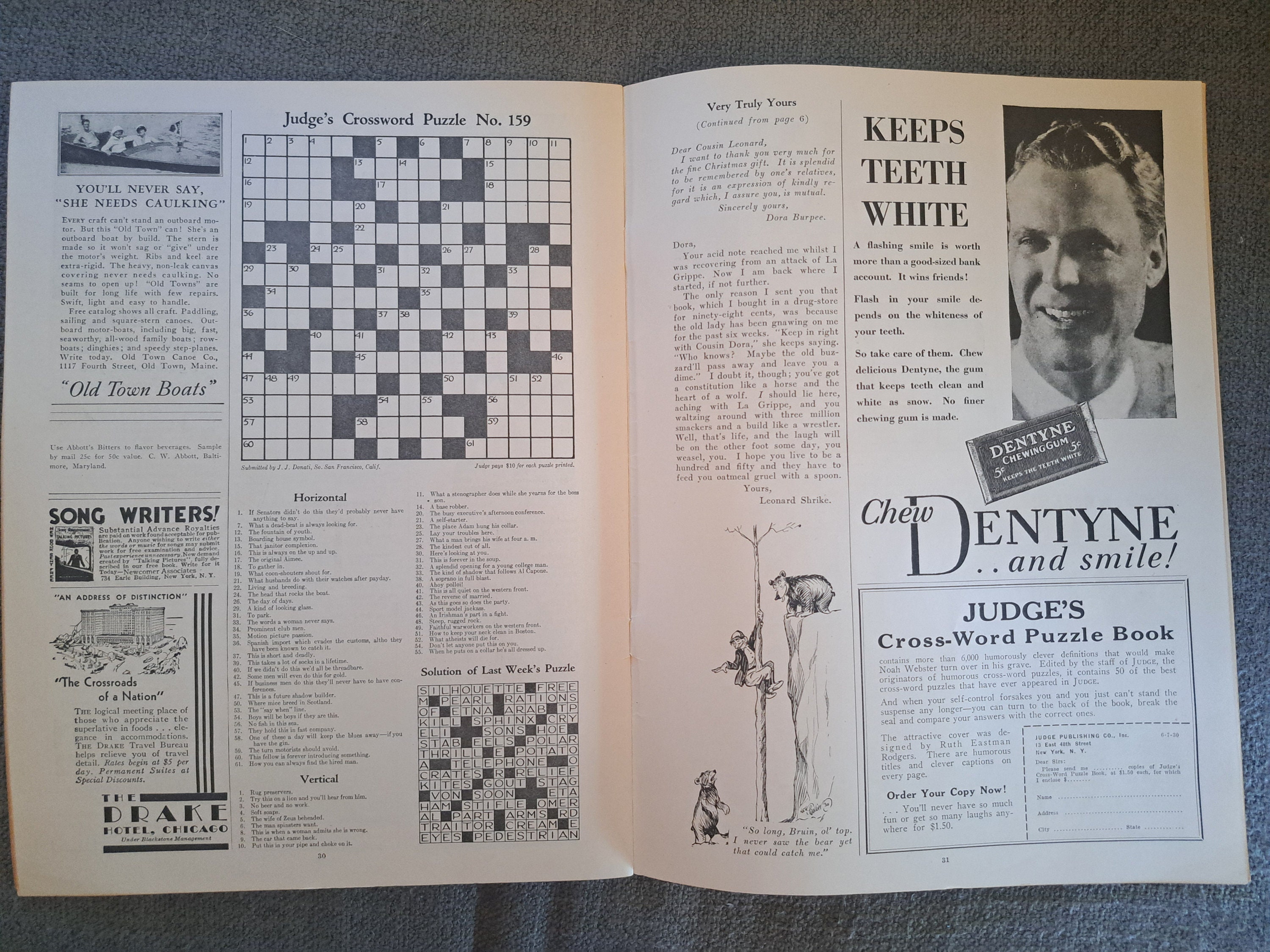 Vintage Judge Magazine 1930 - Etsy