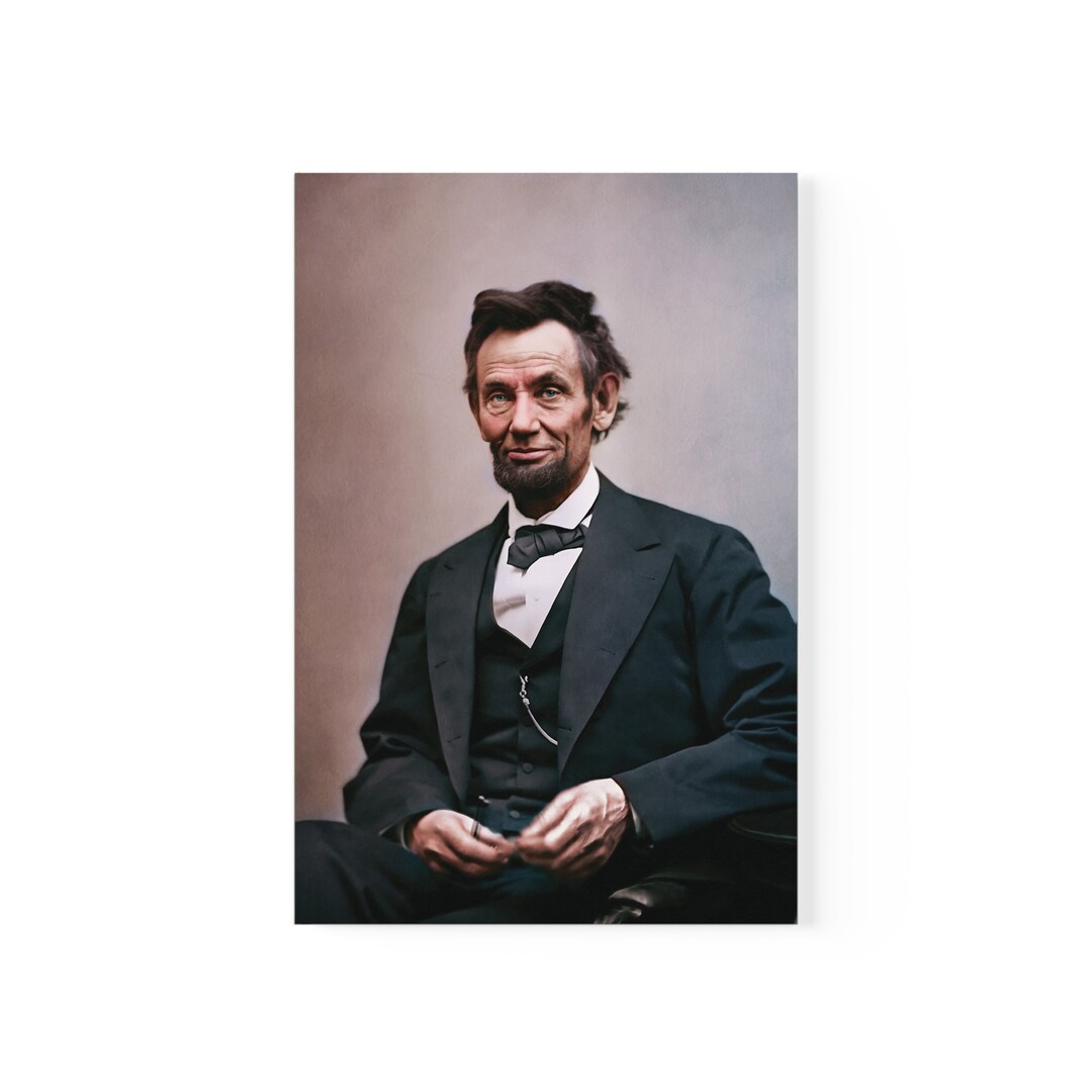 Unframed Poster of Abraham Lincoln, Restored and Colored Maga Gift for ...